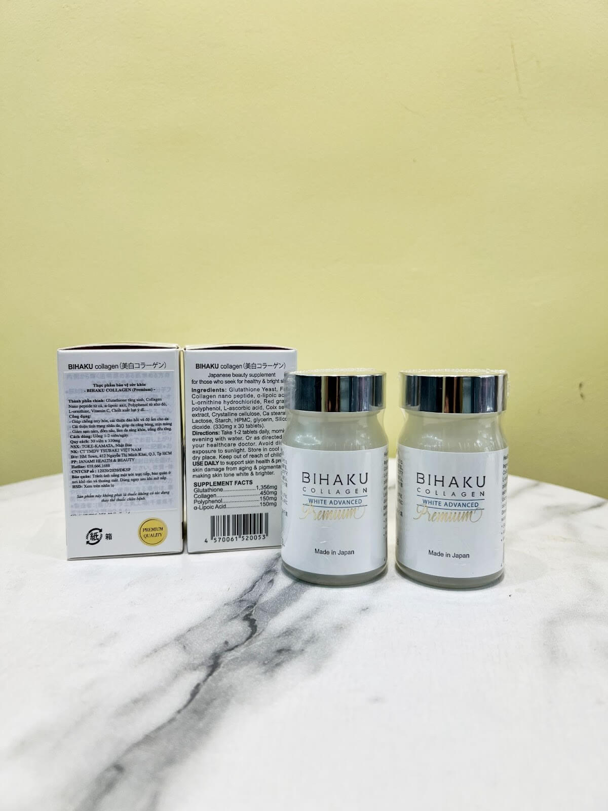 Cách phân biệt viên uống Bihaku Collagen Premium chính hãng